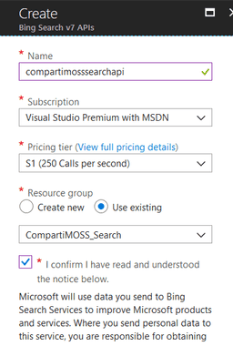 SharePoint y Azure - El Microsoft Bing Search API | CompartiMOSS