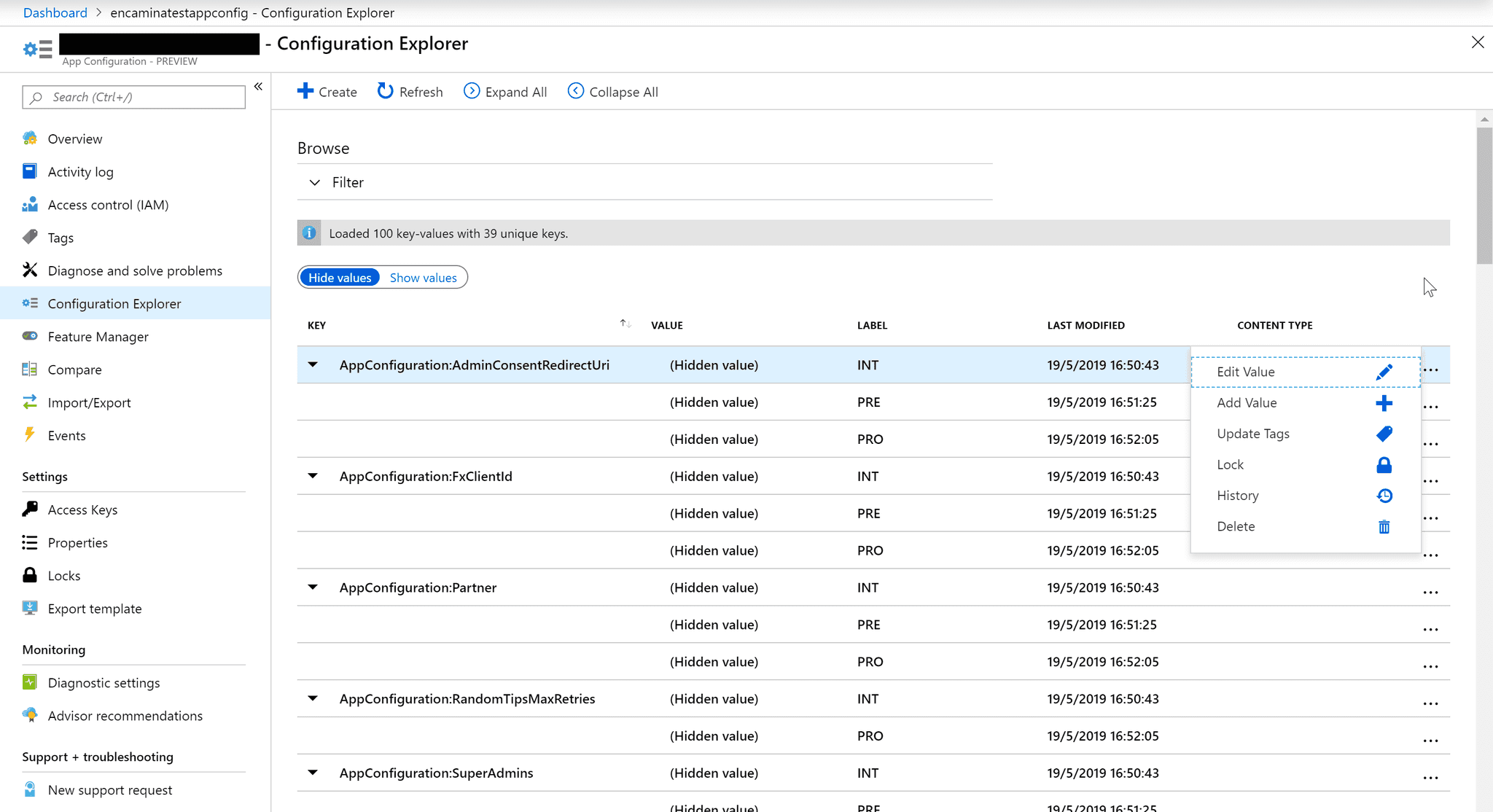 Azure App Configuration | CompartiMOSS