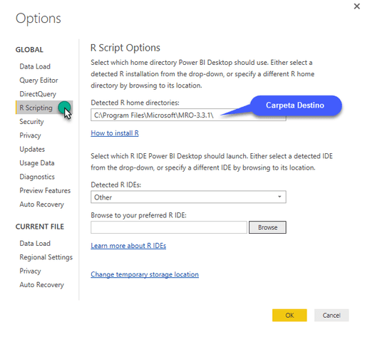 Importación de módulos